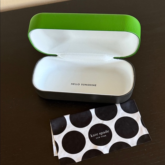 kate spade | Accessories | Kate Spade Lime Green Eyeglass Case With ...
